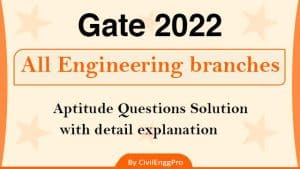 [solved]GATE 2022 All branches Aptitude Questions Download PDF